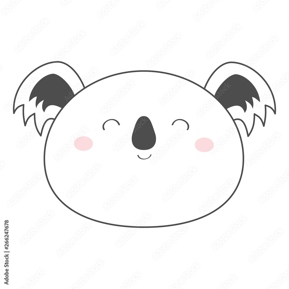 Koala Face Clip Art