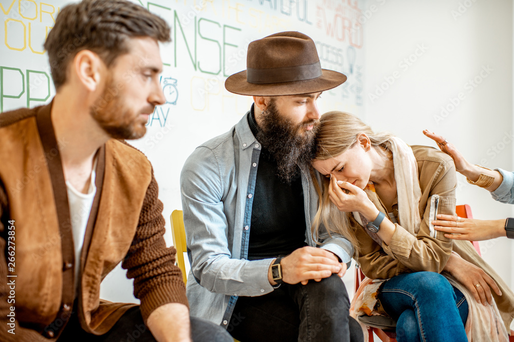 Crying Group Of People