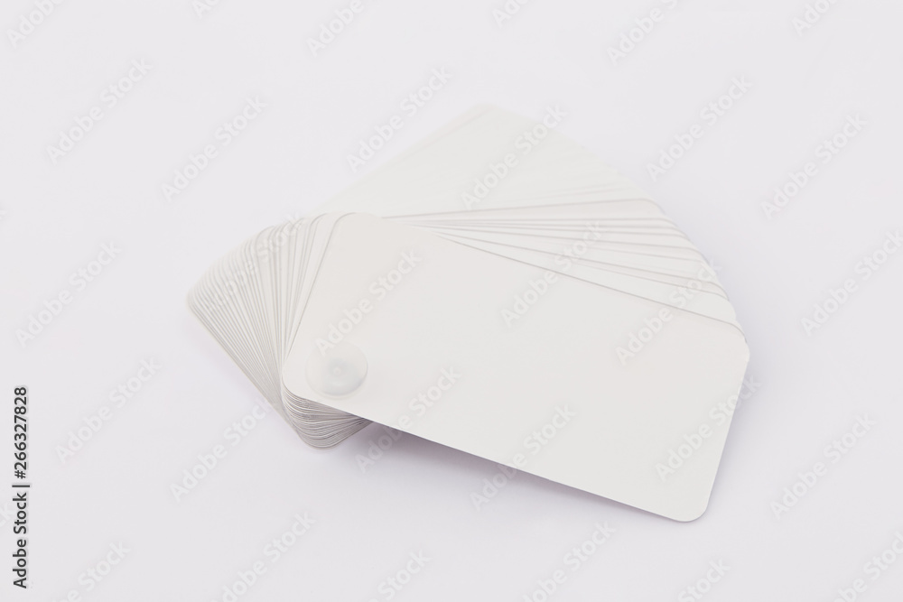 Empty Color Palette guide, small white colour chart Stock Photo | Adobe ...