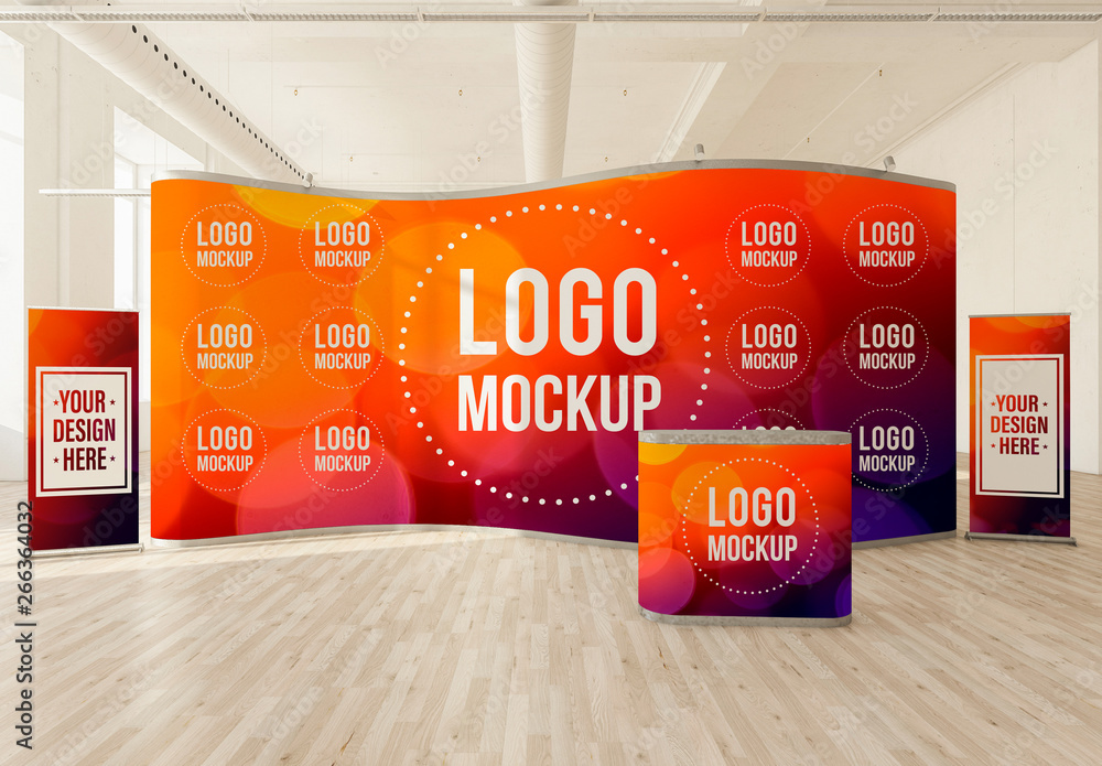 Vertical and Horizontal Print Media Poster in a Light Interior Mockup ...