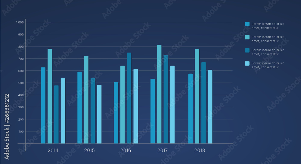 Presentation of data. Infographics Stock Vector | Adobe Stock