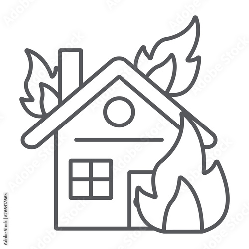 How To Draw A House On Fire