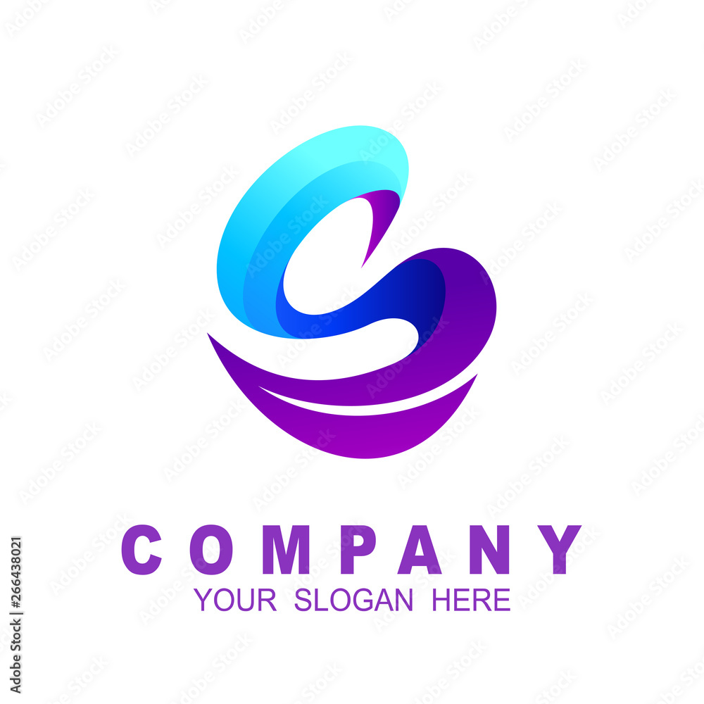 letter logo s with a simple look, wave , letter s logo design template ...