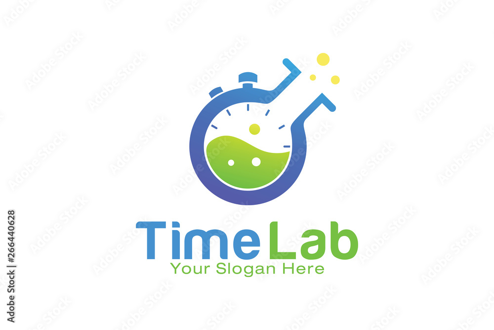 Time Lab logo design template Stock Vector | Adobe Stock