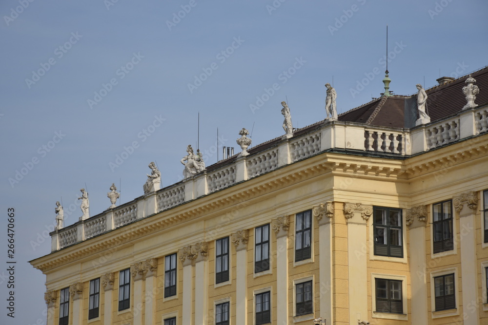 Wien, Schönbrunn, Schloss, Adler, Wappen, Gloriette, Park, Schlosspark ...