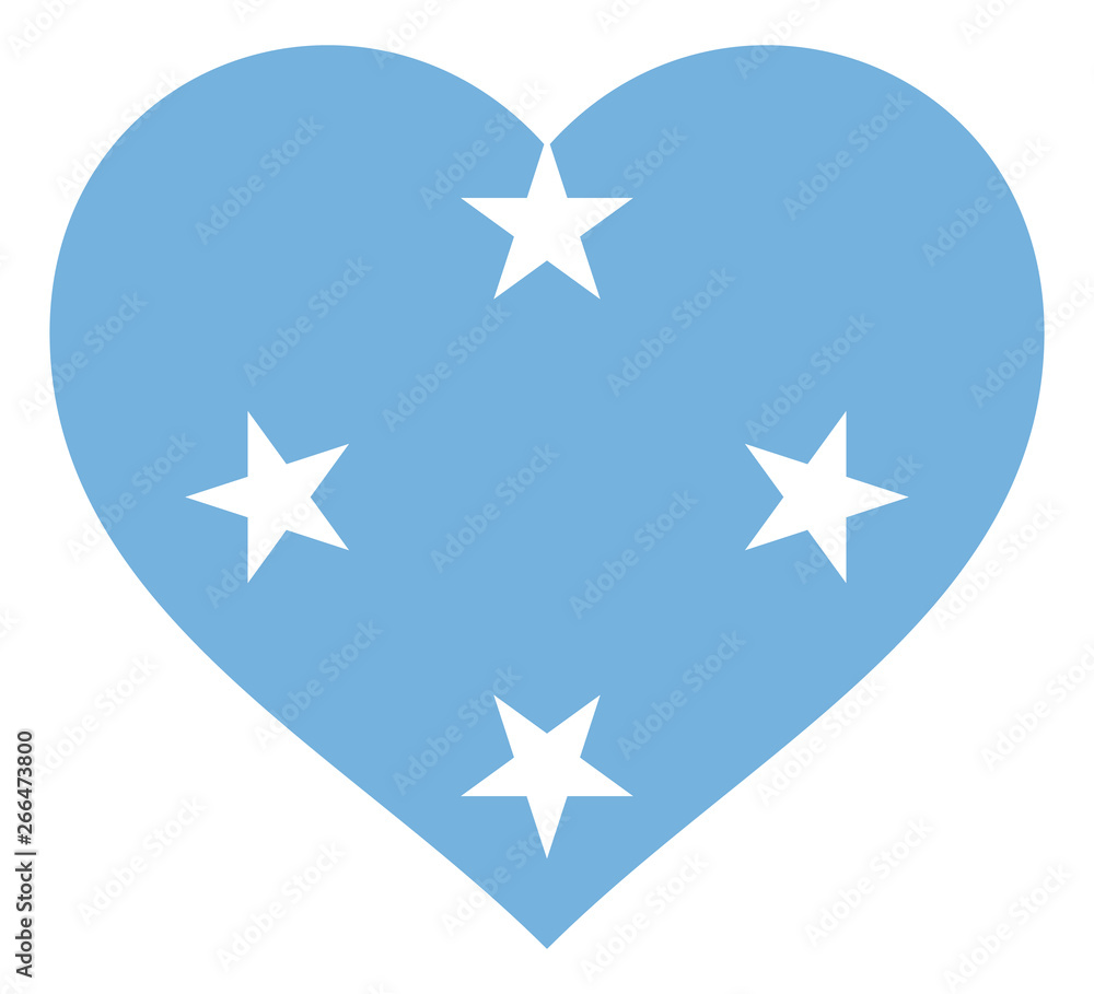 flag in heart vector illustration sign. Flag in the shape of Heart with ...