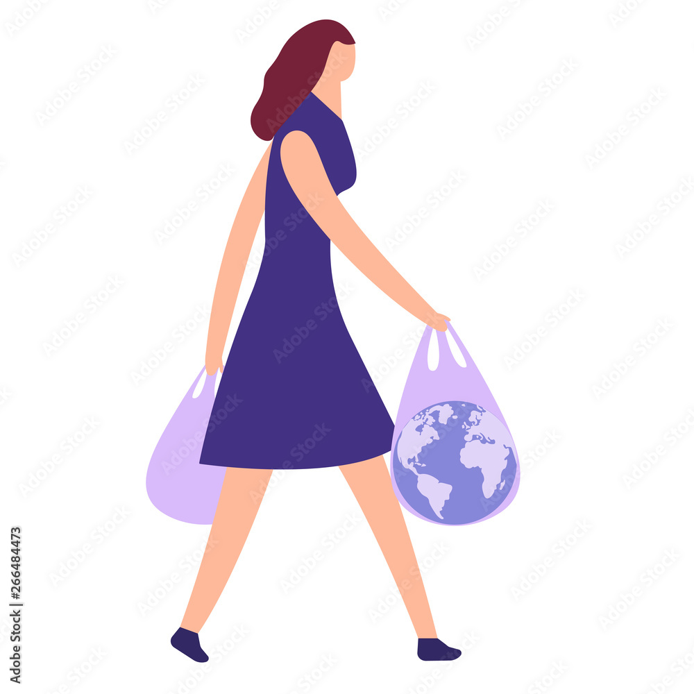 Save the planet. Earth pollution is plastic waste. The problem of ...