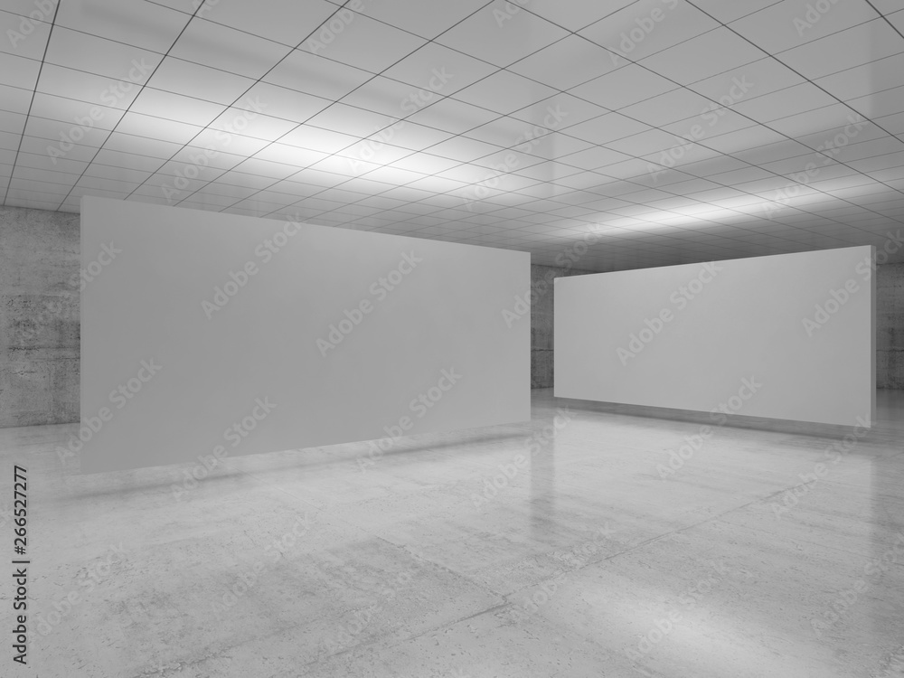 Abstract empty interior design, 3d Stock Illustration | Adobe Stock