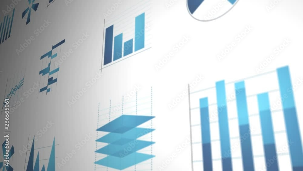 Business Stats And Infographics Layout Pack/ 4k animation of a set of ...