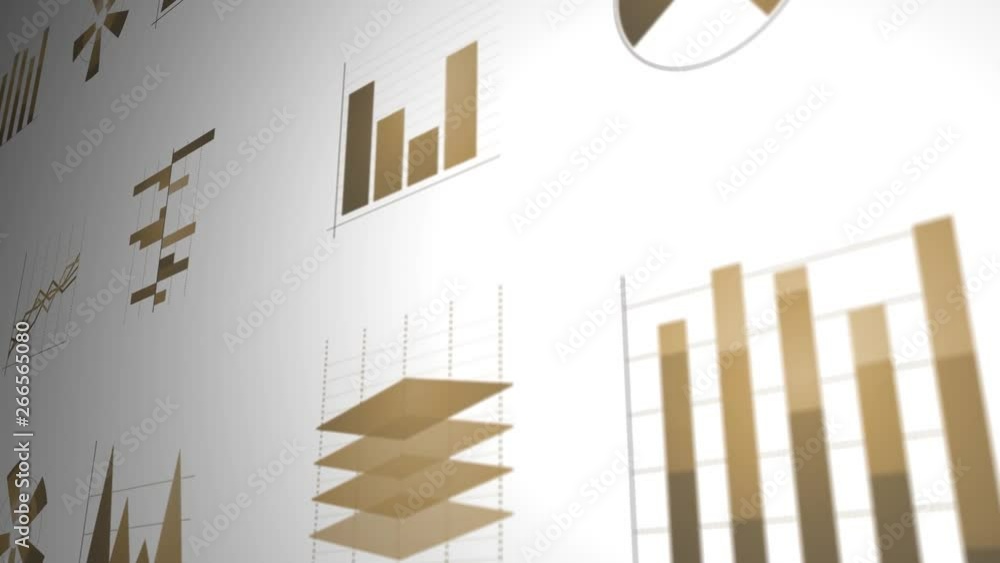 Business Stats And Infographics Layout Pack/ 4k animation of a set of ...