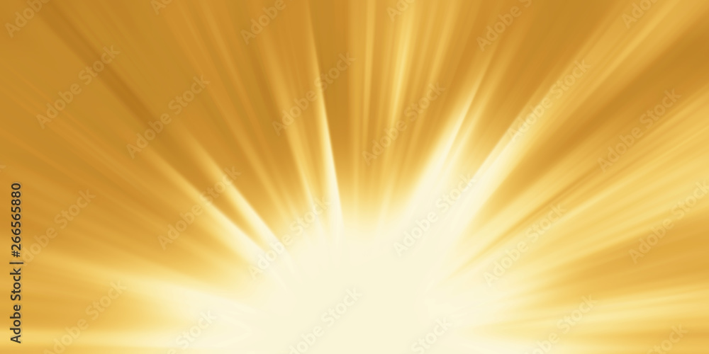 Abstract background. Magic light with gold burst. Gold light Stock ...