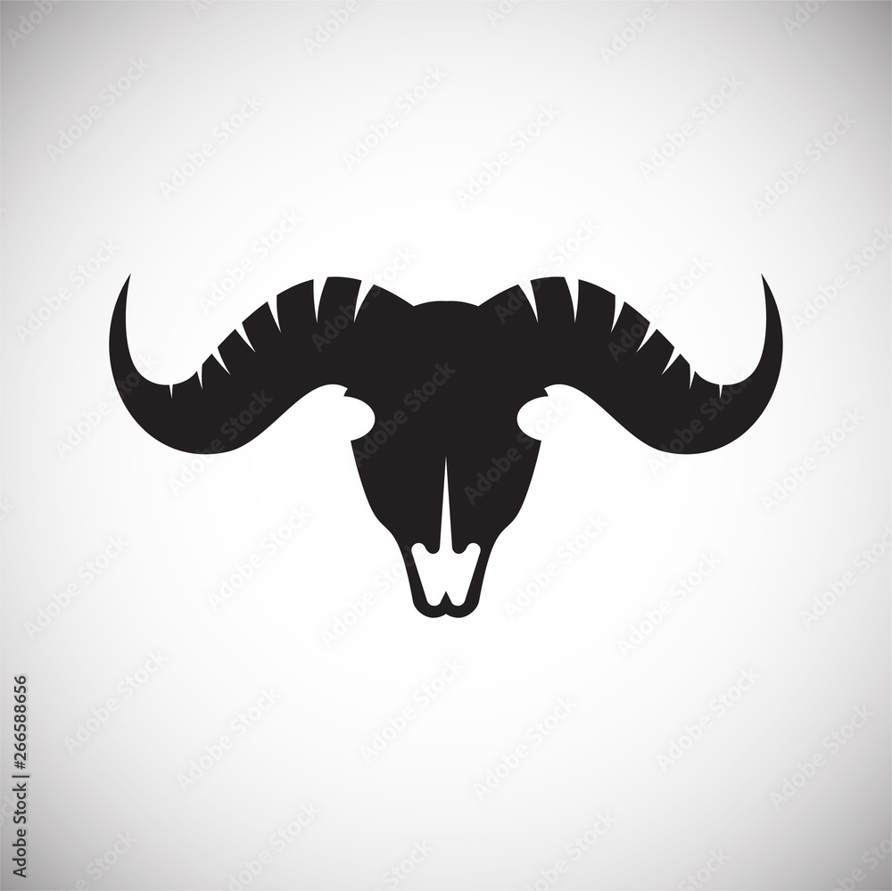 Animal skull icon on background for graphic and web design. Simple ...