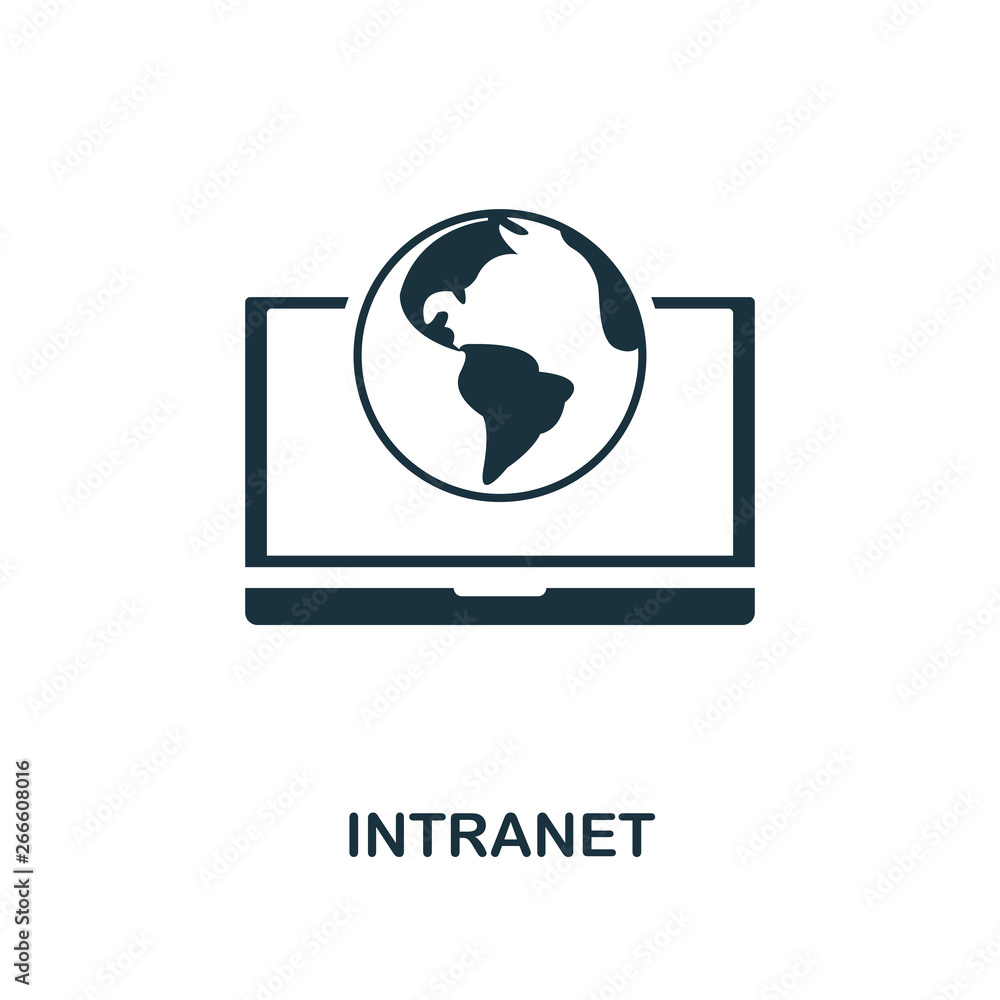 Intranet icon. Creative element design from icons collection. Pixel ...
