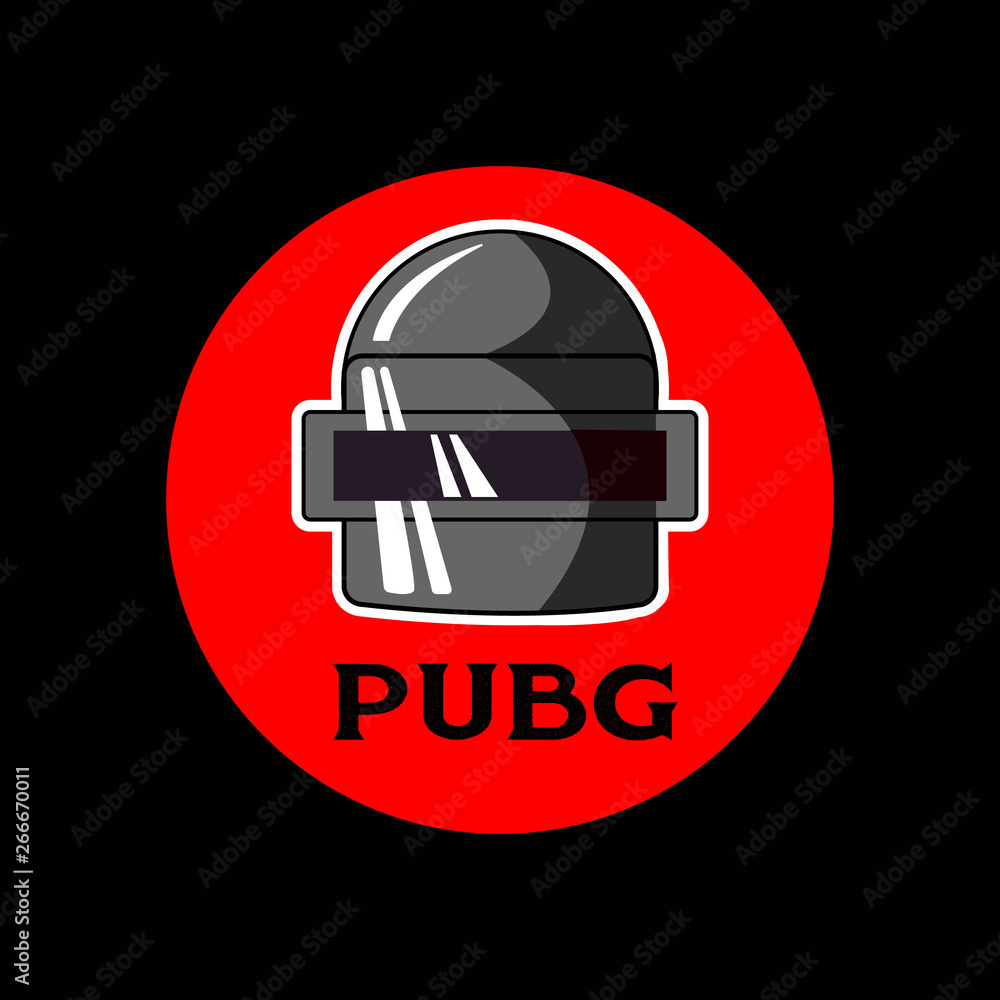 PUBG - PlayerUnknowns Battlegrounds Game. Vector helmet from ...