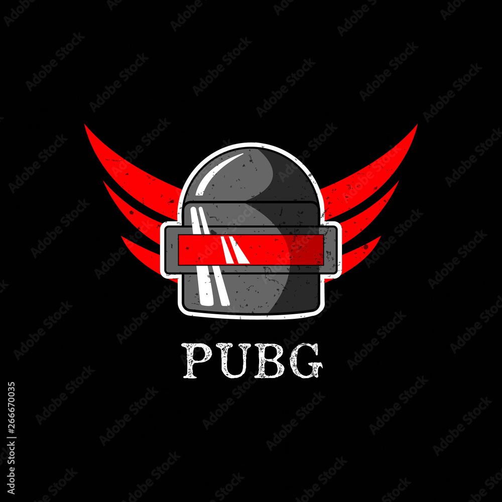 PUBG - PlayerUnknowns Battlegrounds Game. Vector helmet from ...