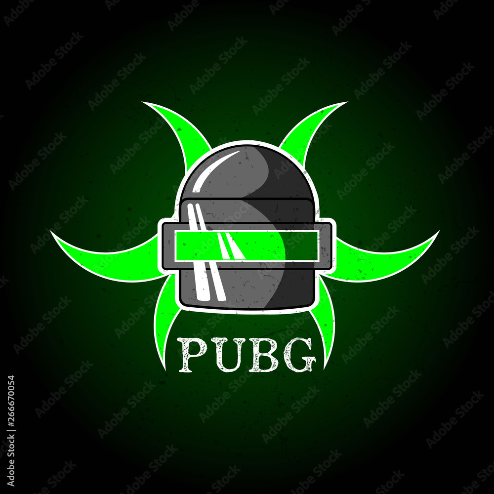 PUBG - PlayerUnknowns Battlegrounds Game. Vector helmet from ...