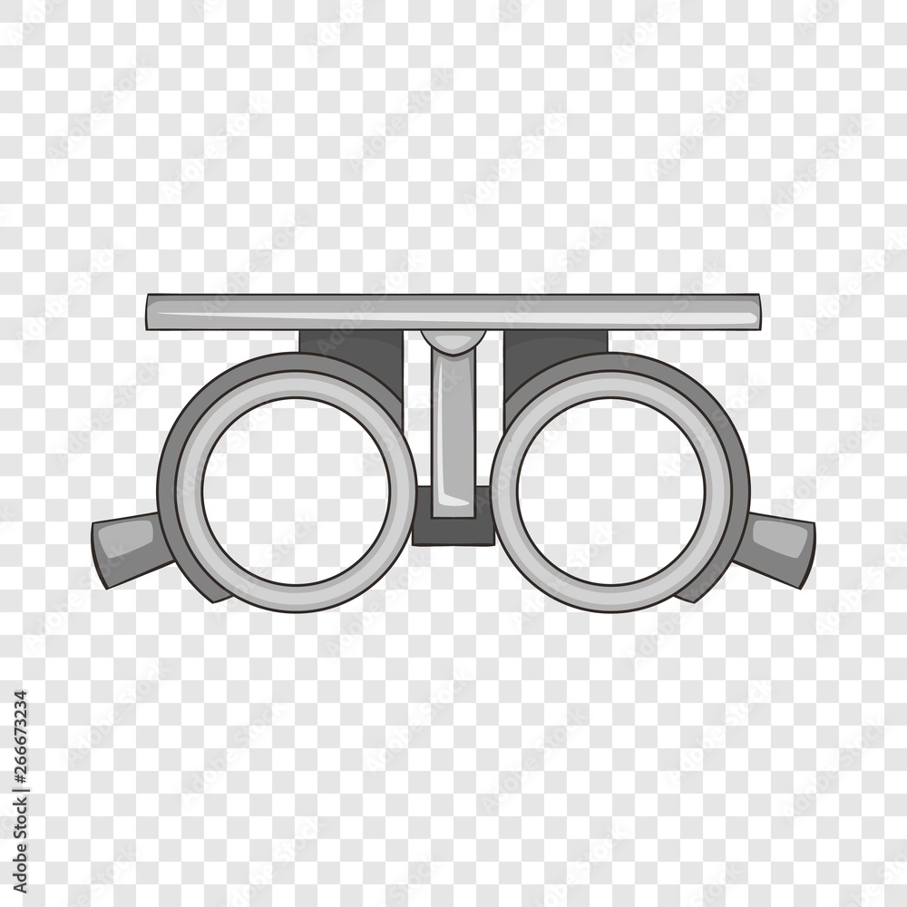 Frame for checking vision icon. Cartoon illustration of frame for ...