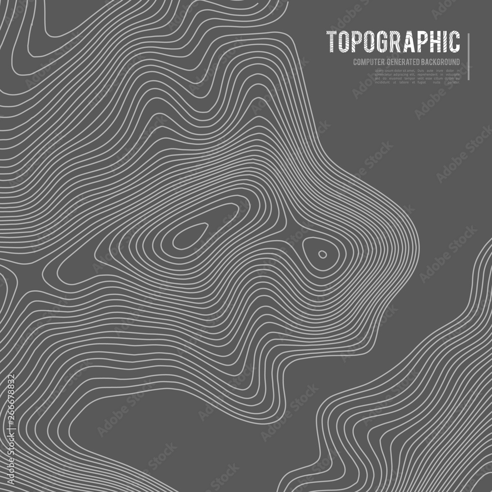 Grey contours vector topography. Geographic mountain topography vector ...