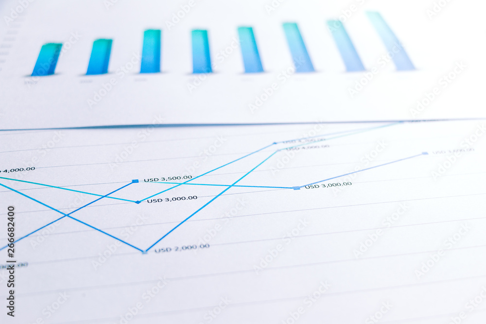Many charts and graphs reflect the company's concept of data collection ...