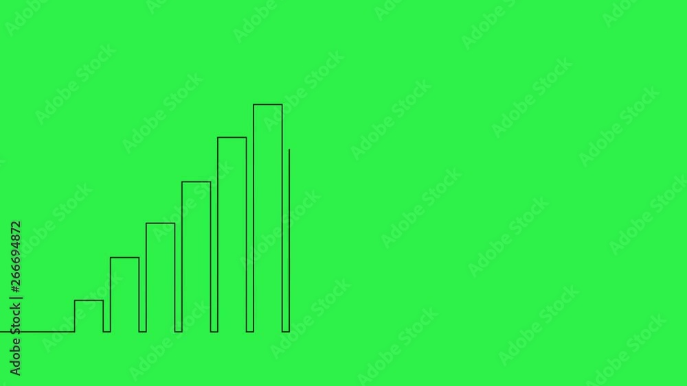 Animation of growing bars. Self drawing animation of growing chart ...