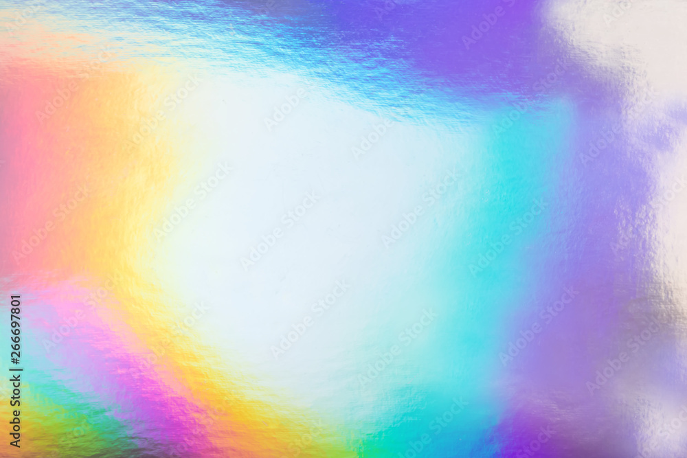 Trendy holographic foil paper close-up. Stock Photo | Adobe Stock