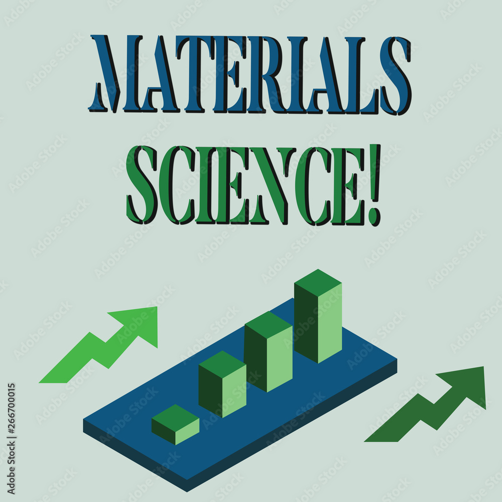Word writing text Materials Science. Business photo showcasing ...