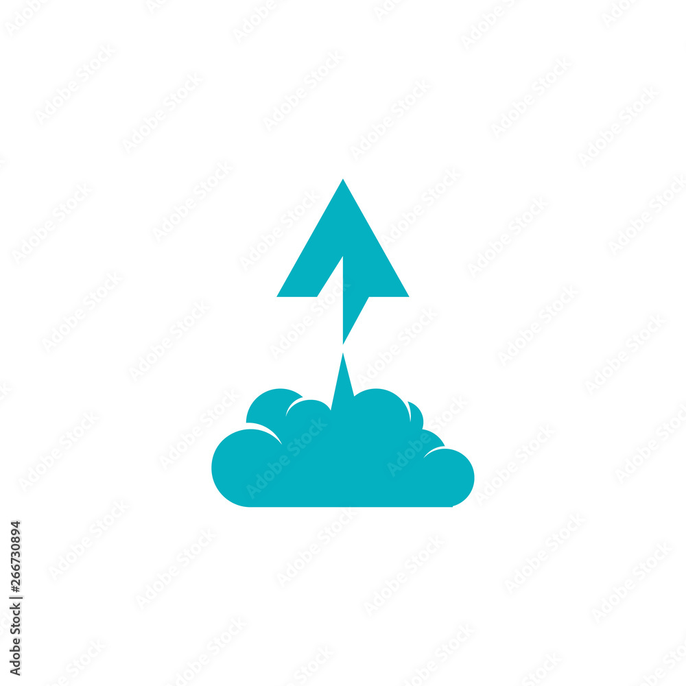 paper plane launch vector logo design Stock Vector | Adobe Stock