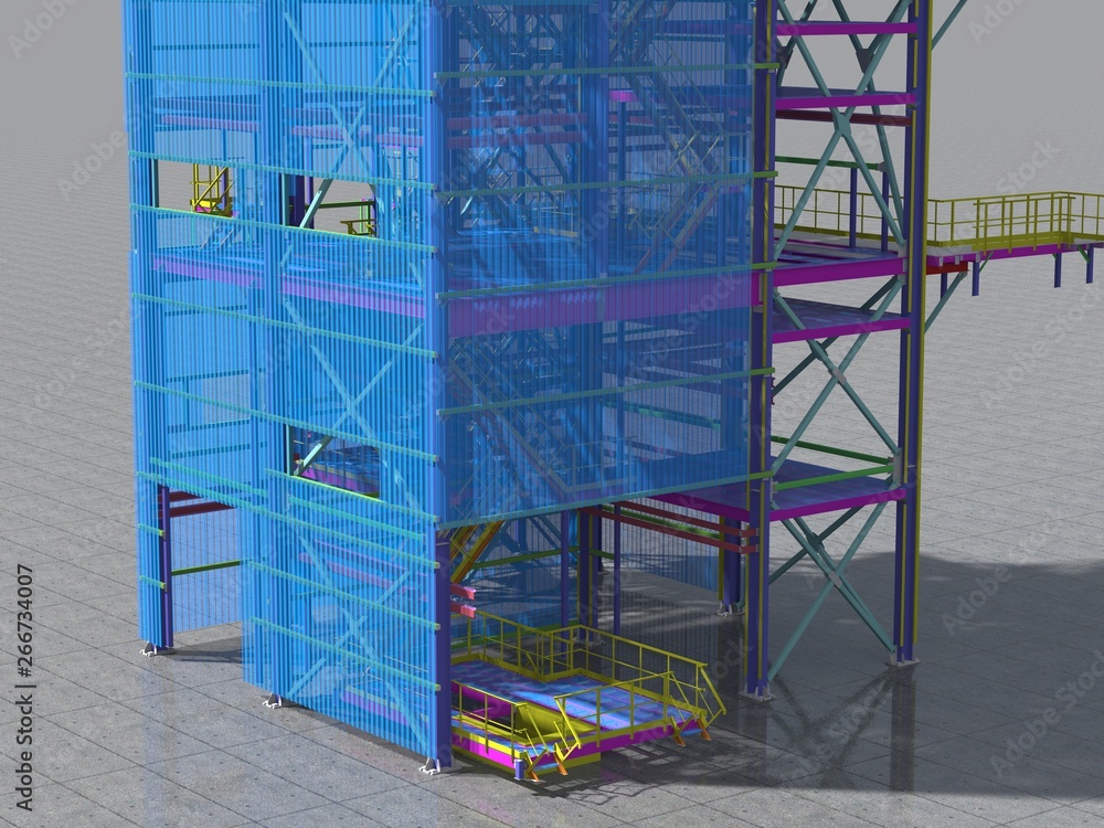 Building Information Model of metal structure. Design technologies of ...