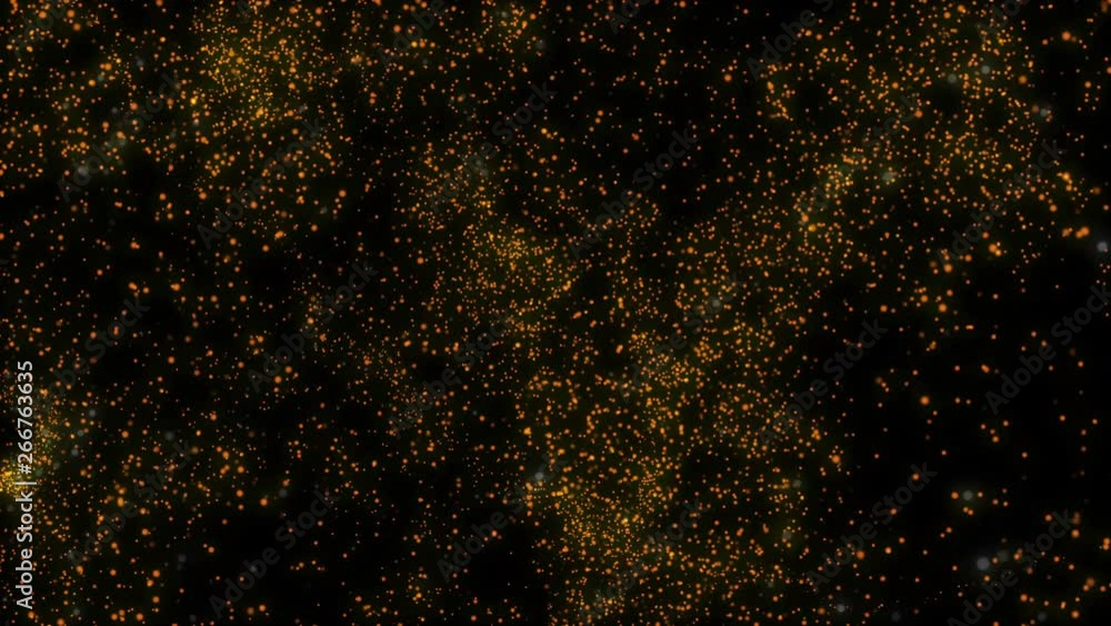 4K Flying wind dust particles. Particles Falling From the Night Sky ...