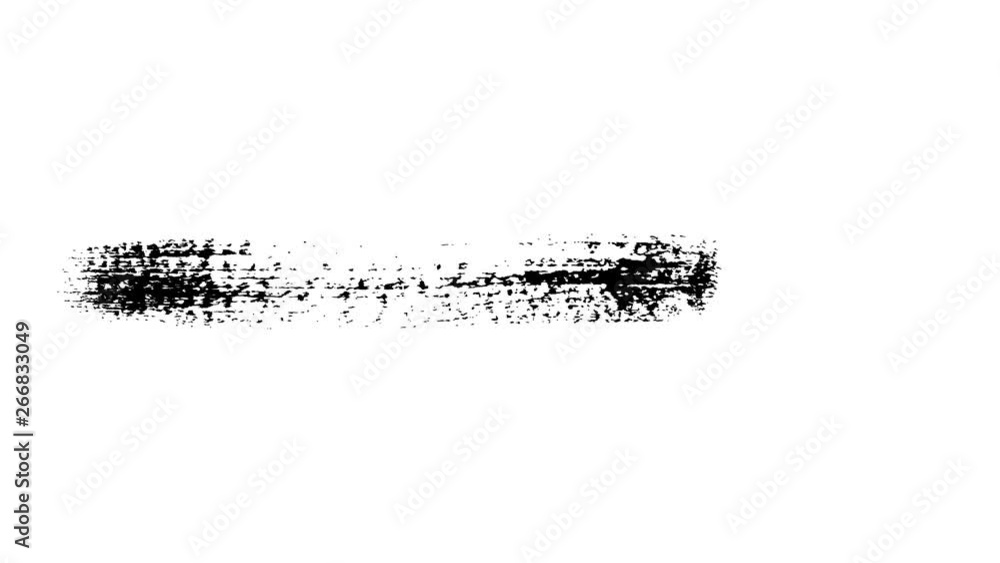 Grunge brush stroke set, 10 animated design elements of highlighting ...