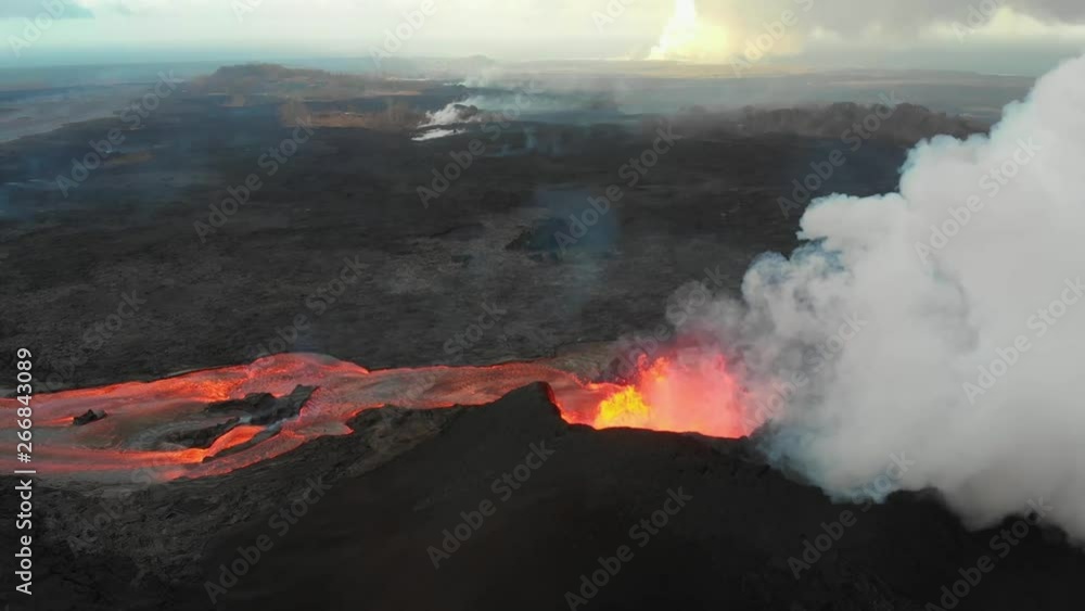 fissure 8 exploding from the air into the air!! birds eye view ...