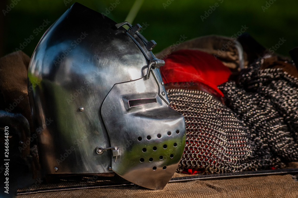 Medieval armors and weapons Stock Photo | Adobe Stock