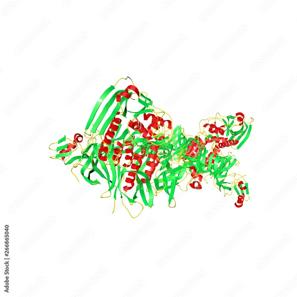 Crystal structure of pertussis toxin produced by bacterium Bordetella ...
