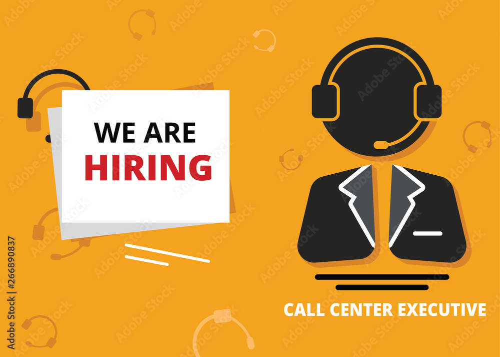 Business hiring and recruiting concept banner background. We are Hiring ...