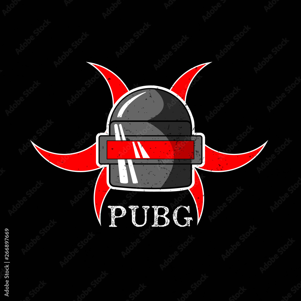 PUBG - PlayerUnknowns Battlegrounds Game. Vector helmet from ...