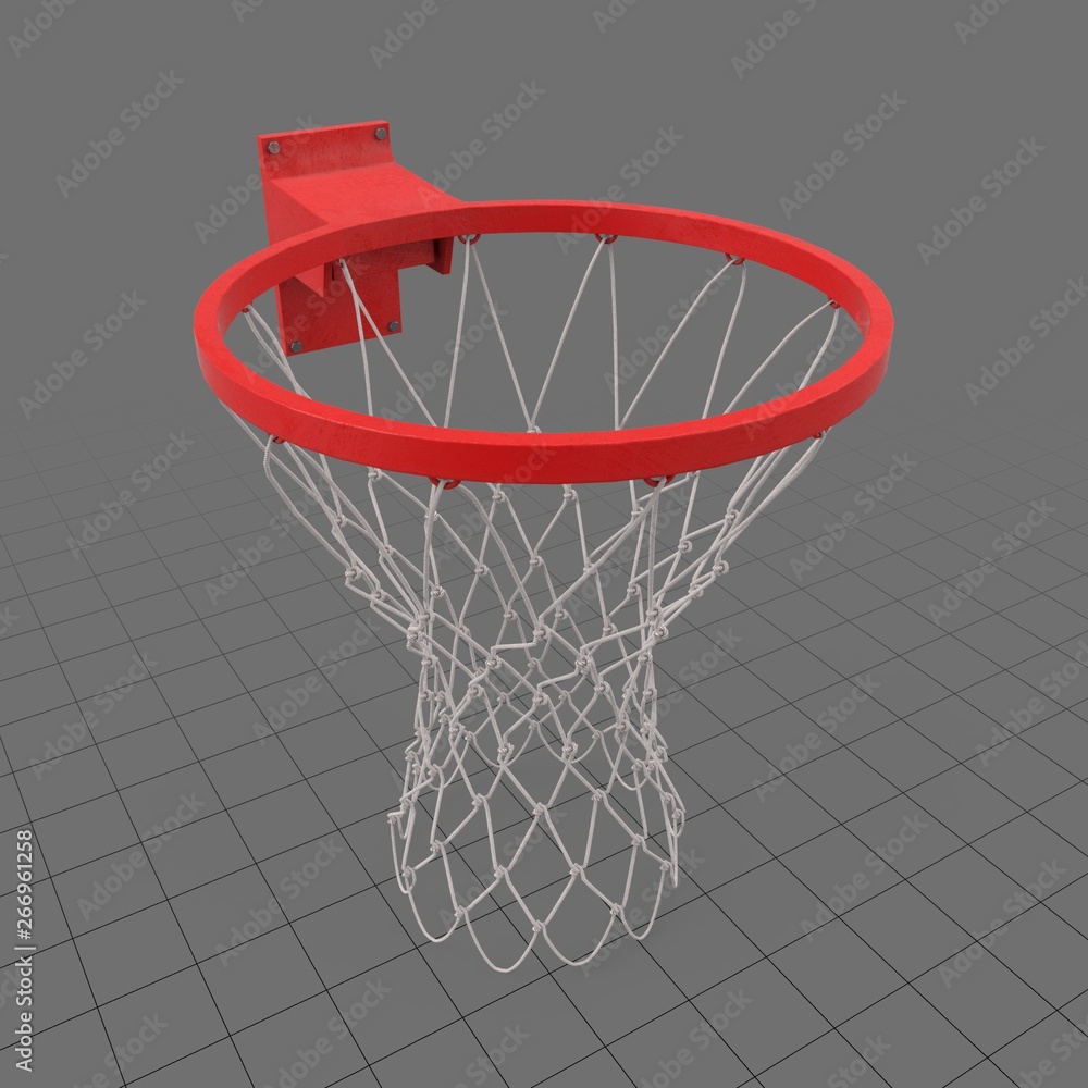 Basketball hoop with net Stock 3D asset | Adobe Stock