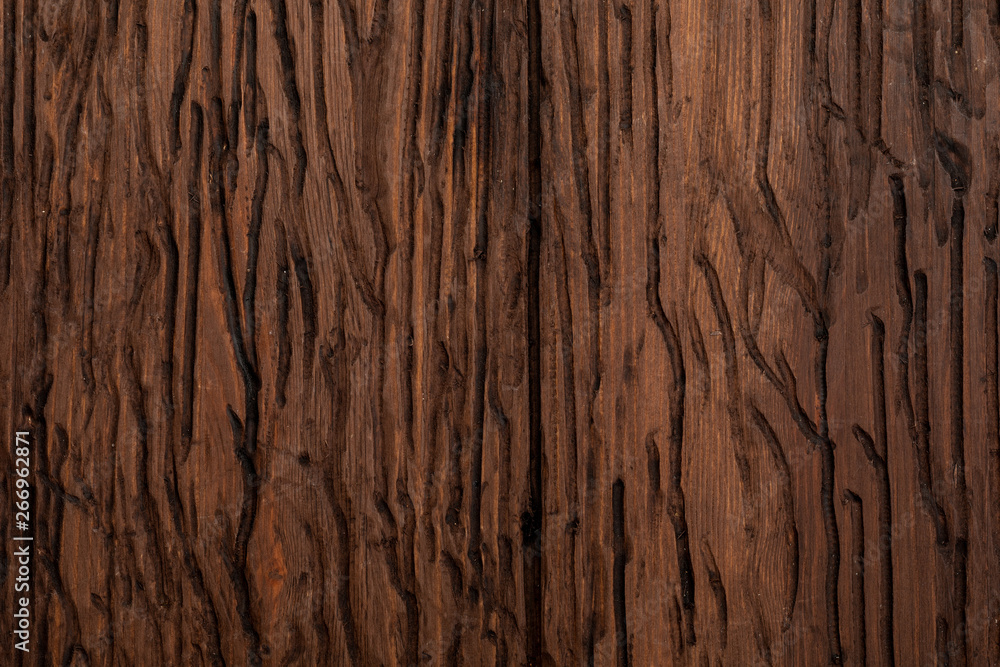 Precious wood texture. Of rustic aspect and dark, ocher, brown, toasted ...