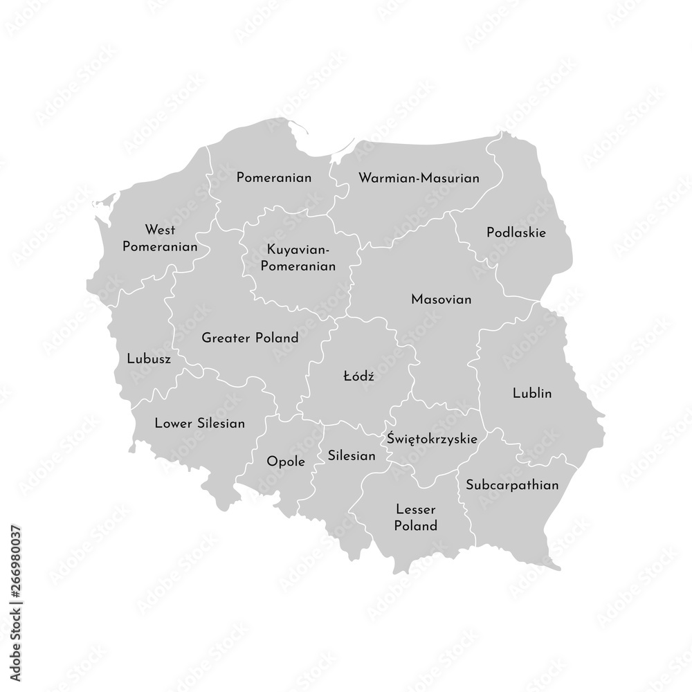 Fototapeta mapa świata dla dzieci Vector isolated illustration of ...