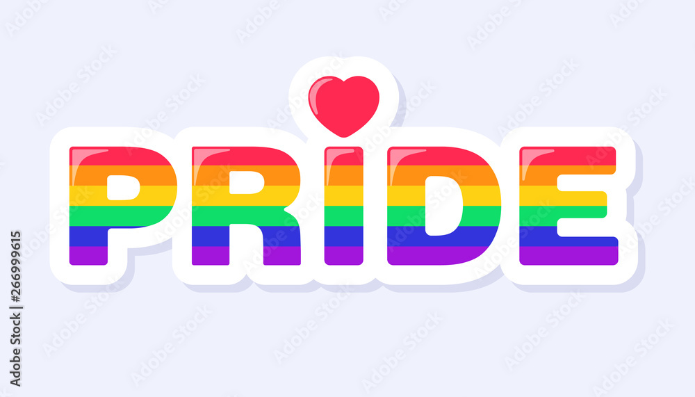 Pride Symbol. LGBTQ+ related symbol in rainbow colors. Gay Pride ...