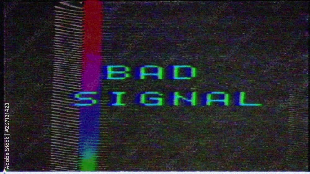 Bad signal on the analog signal in the TV. image with VCS signal ...