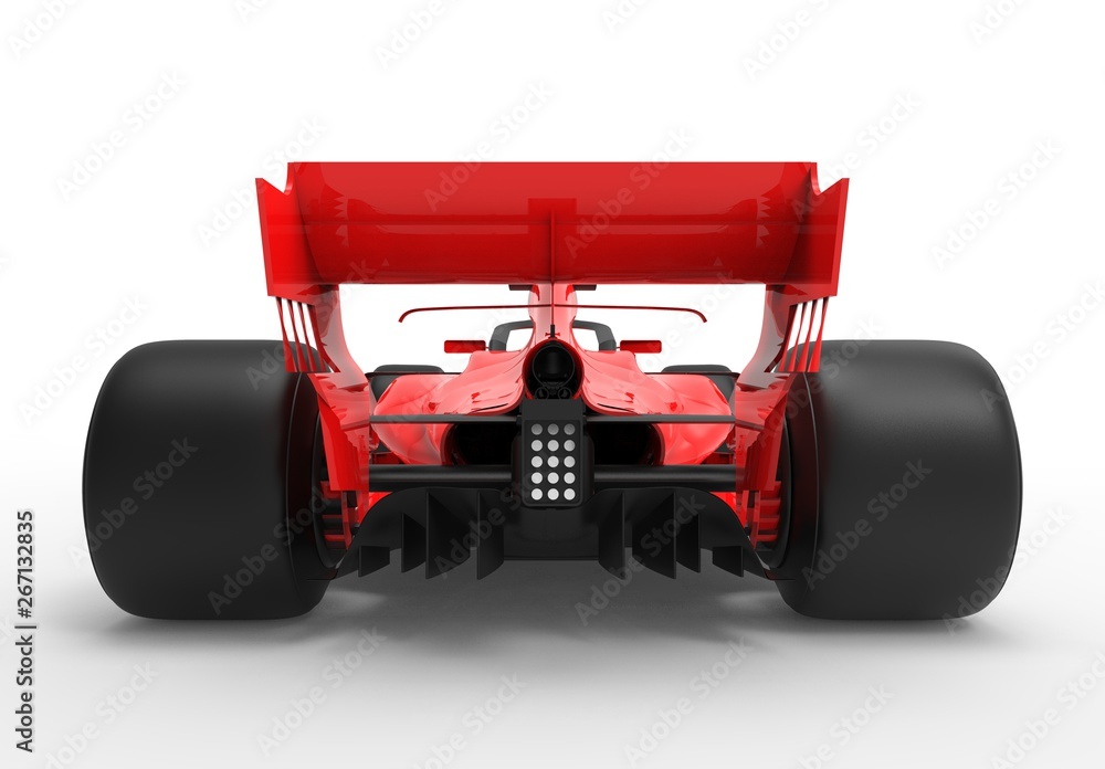 Detailed close up 3D rendering illustration of the rear / back of a ...