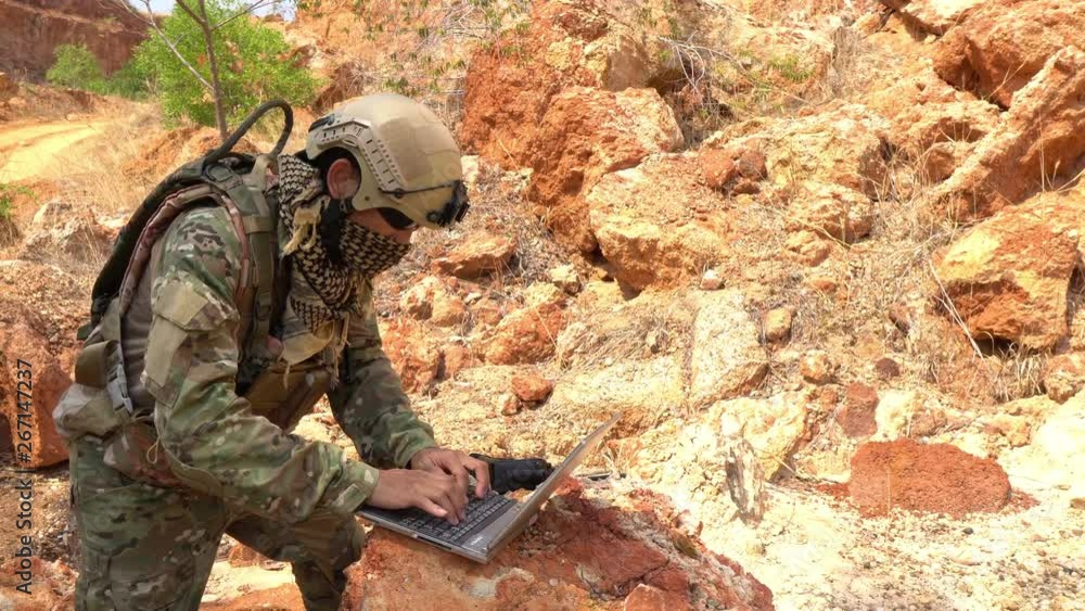Soldiers of special forces on wars at the desert,Thailand people,Army ...