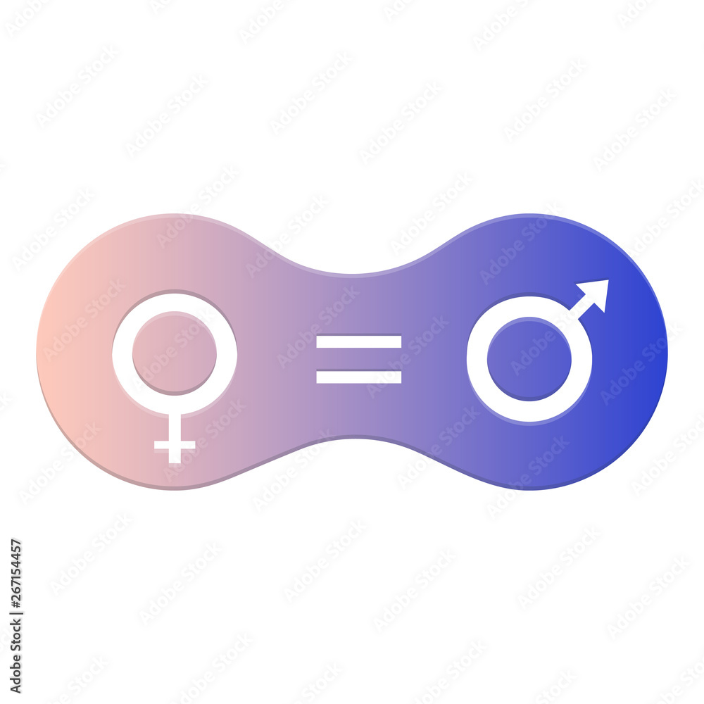 Gender equality icon. Gender isolated symbols on white background ...