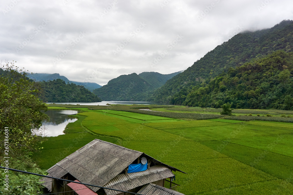 Ba Be lake, Bac Kan province, Vietnam - Mai 06, 2019: Ba Be lake ...