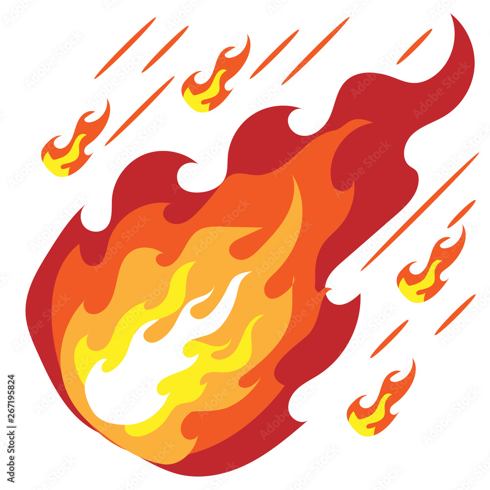 Vetor de flame vector graphic clipart design do Stock | Adobe Stock