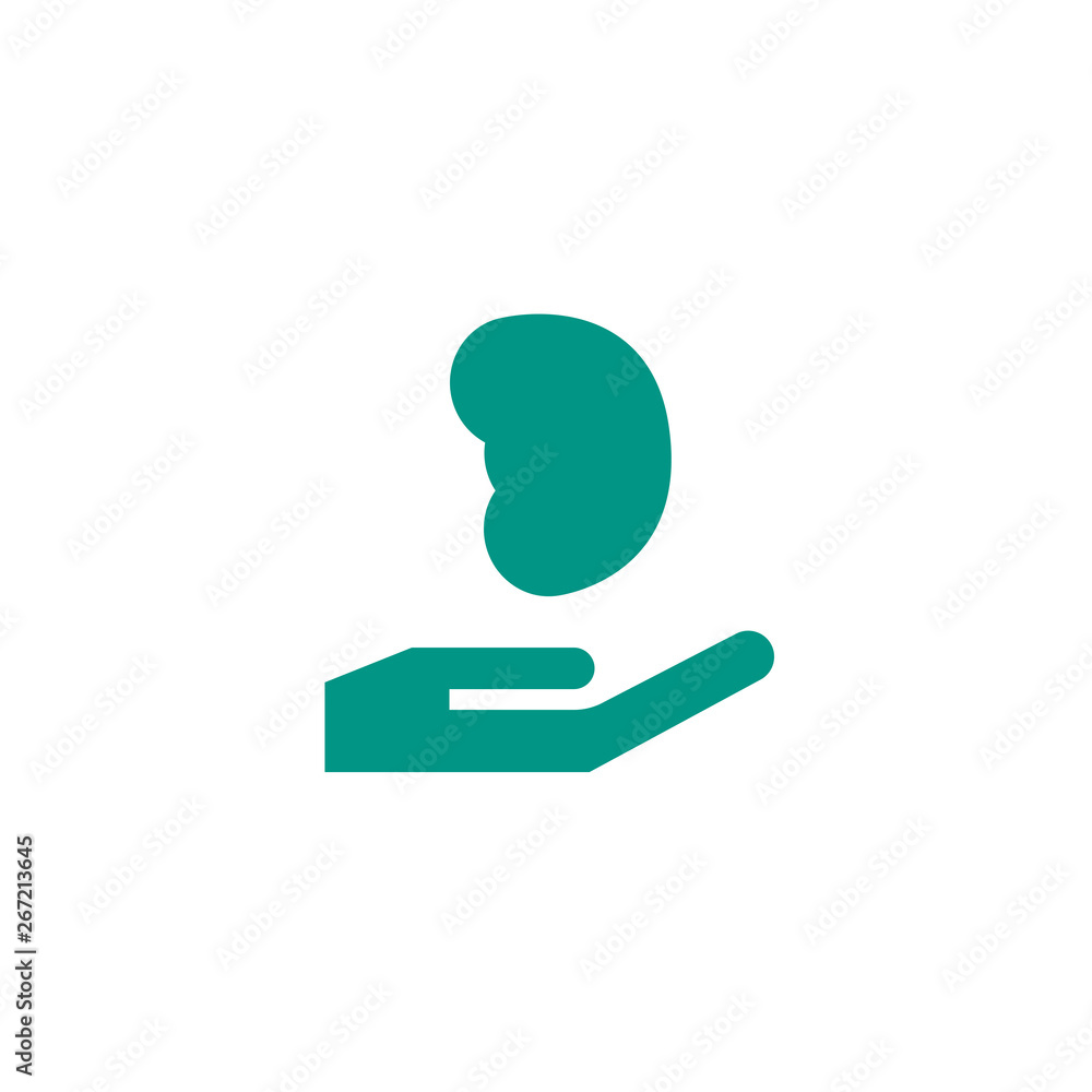 kidney donation icon design body organ transplant community care symbol ...