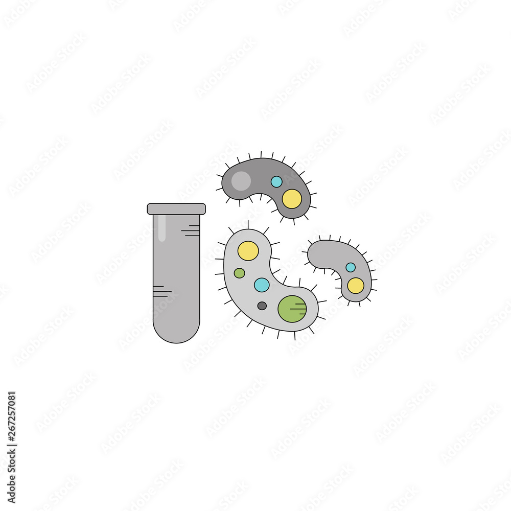 Microbiology symbols Stock Illustration | Adobe Stock