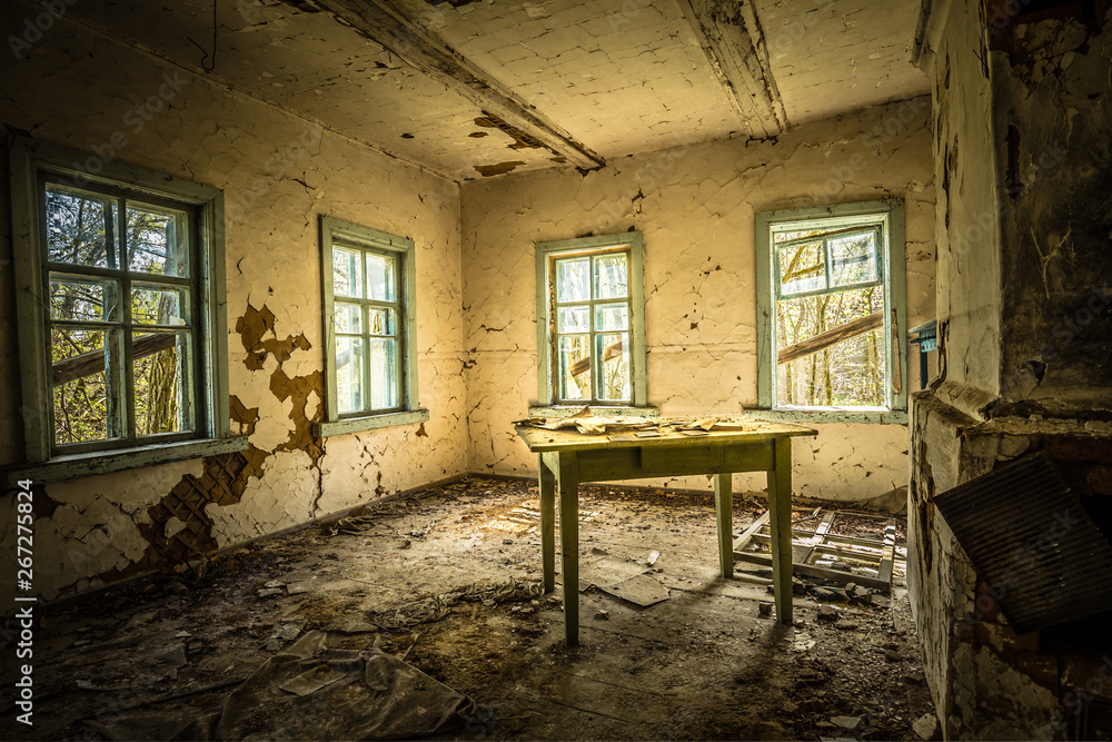 Abandoned school with ghost in Belarus Chernobyl exclusion zone ...