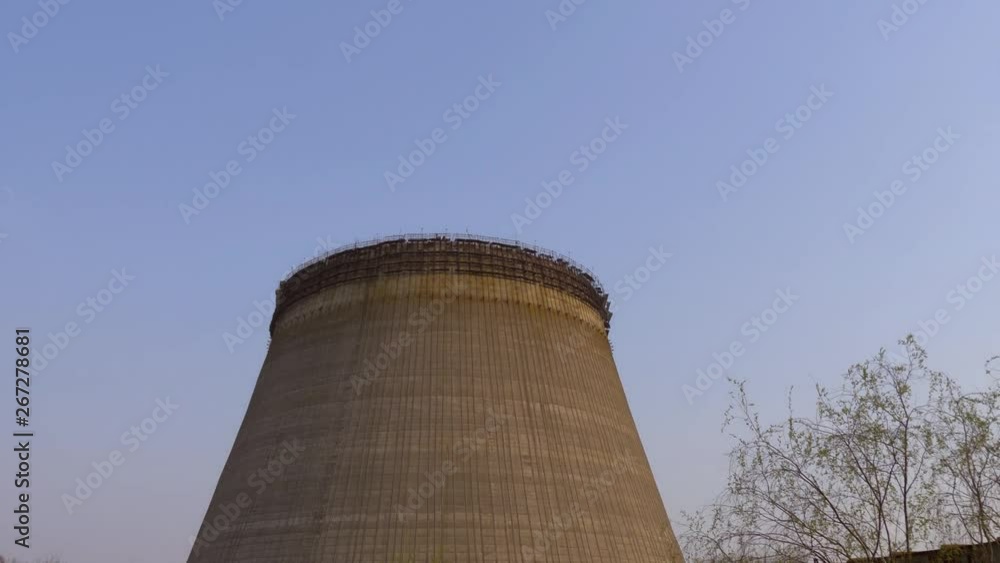 Stockvideon Cooling tower in exclusive zone. Chernobyl Cooling tower ...