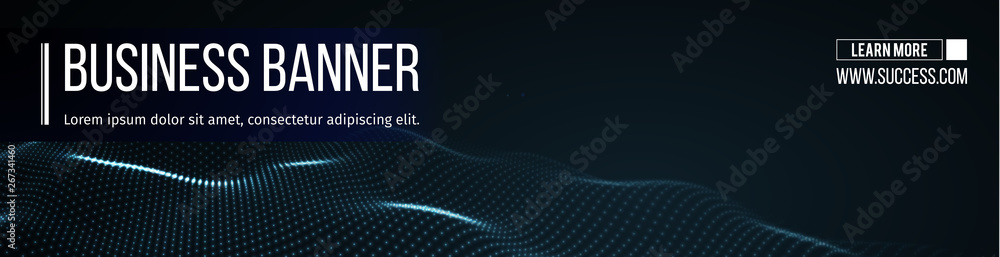 Computer vector banner. Business banner design EPS 10 Stock Vector ...